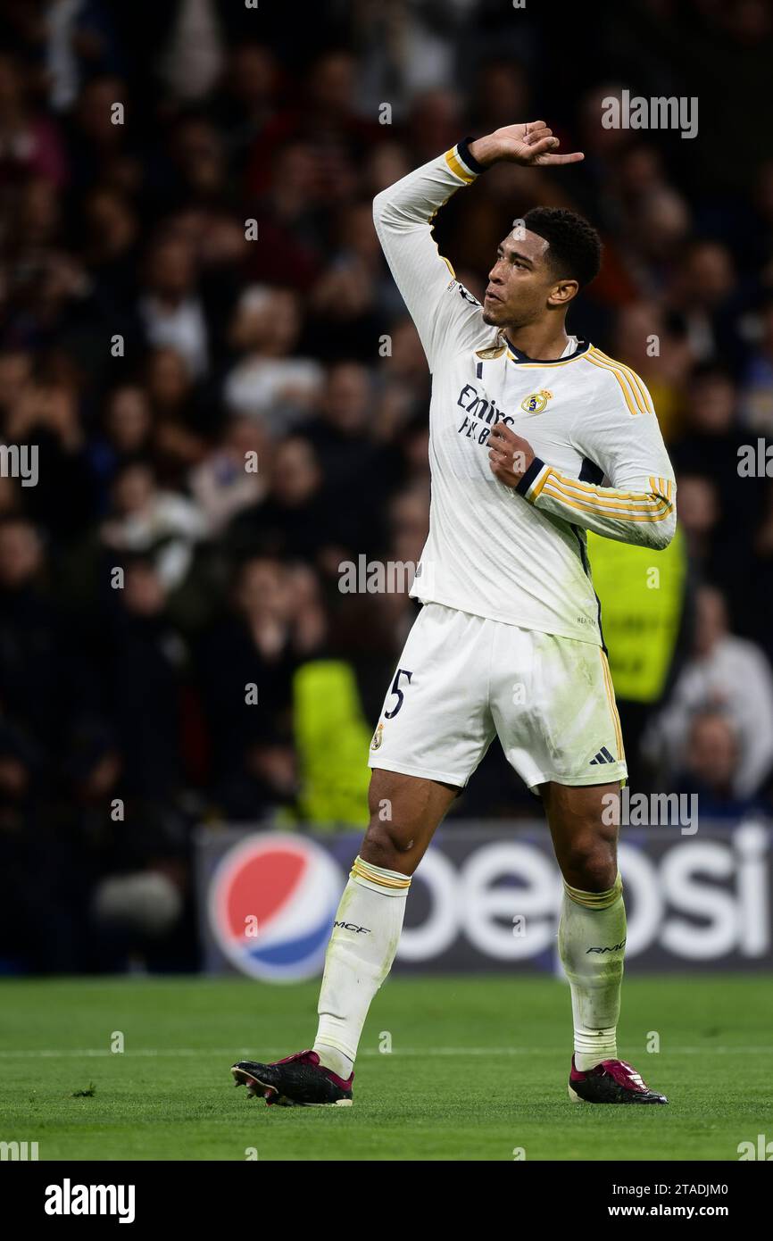 Milan, Italy. 29 November 2023. Jude Bellingham of Real Madrid CF ...