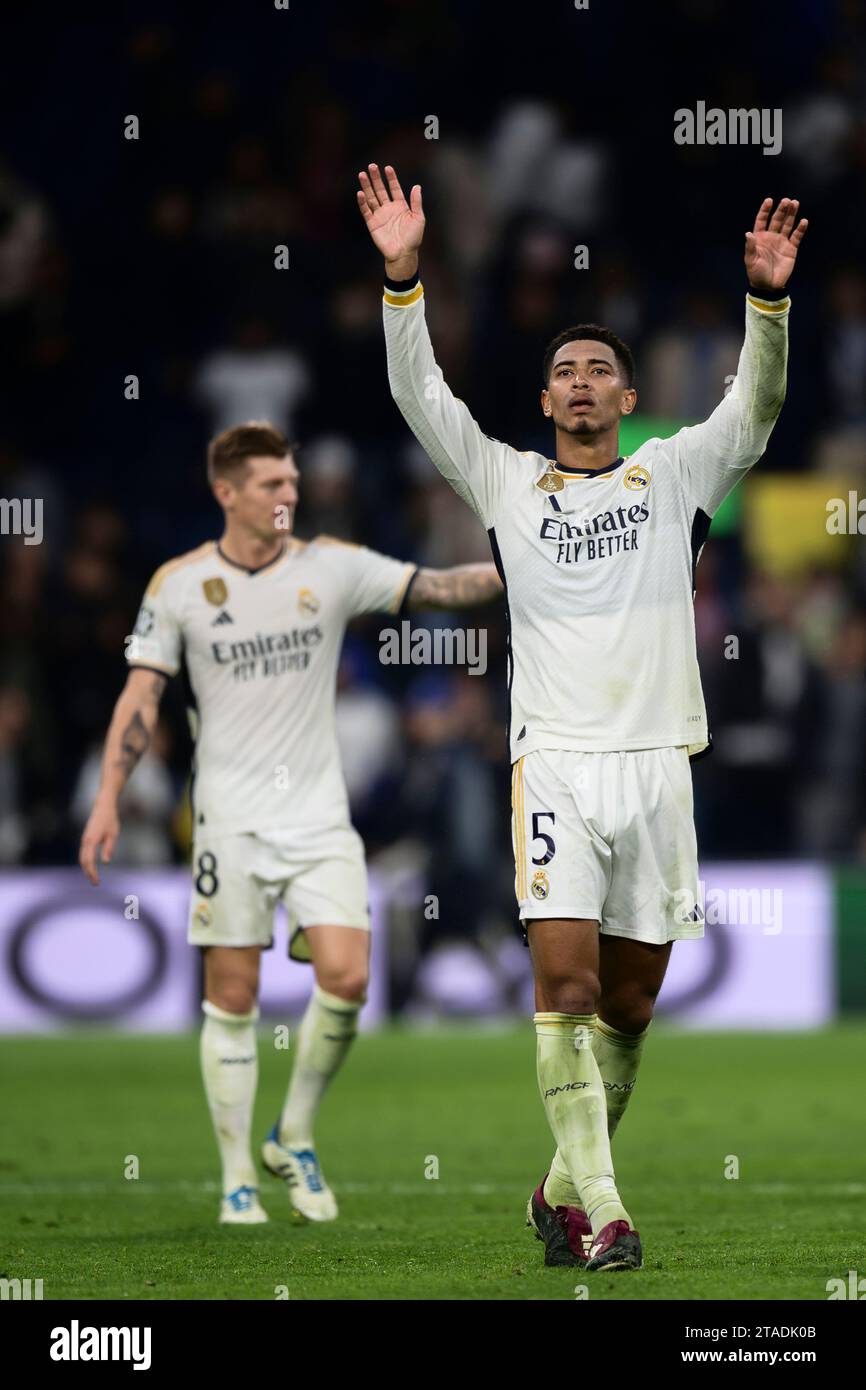 Jude bellingham real madrid celebrate hi-res stock photography and ...