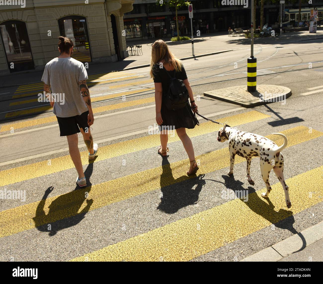 Zebra crossing in zurich hi-res stock photography and images - Alamy