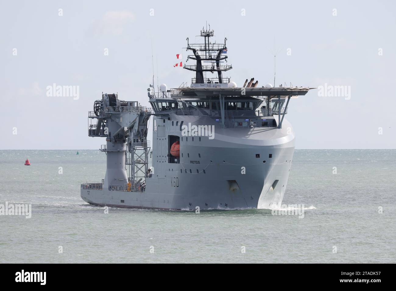 The British Royal Fleet Auxiliary’s latest ship RFA PROTEUS (K60) makes ...