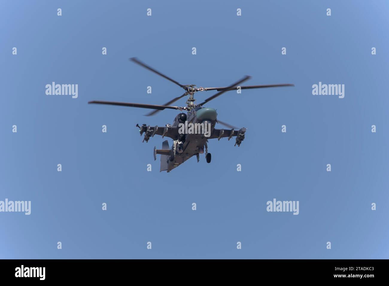 KA-52 Alligator Helicopter at Dubai Air Show 2023 in Dubai, UAE Stock ...