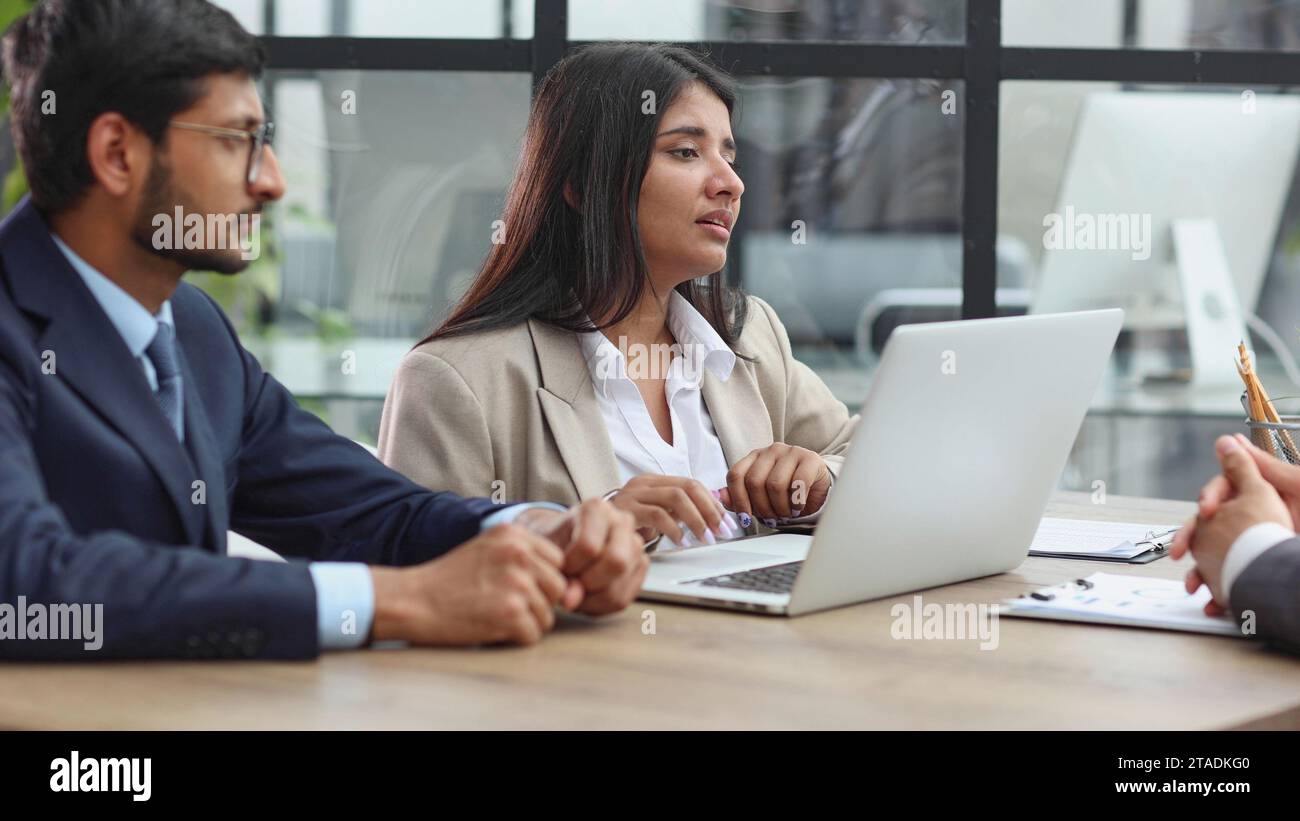 HR department during an interview in the office Stock Photo - Alamy