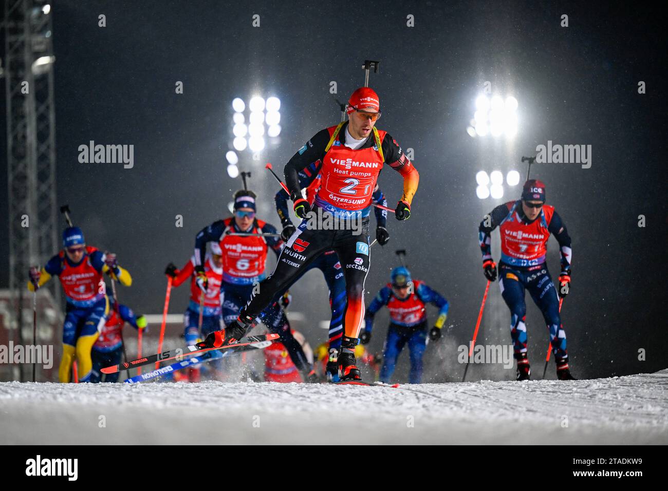 Germany's Justus Strelow during the men's 4x7,5 km relay during the ...