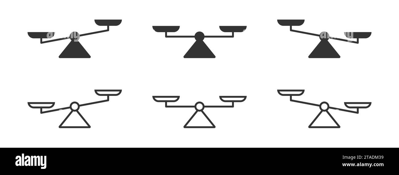 Scale icon set. Simple design. Vector illustration Stock Vector Image ...