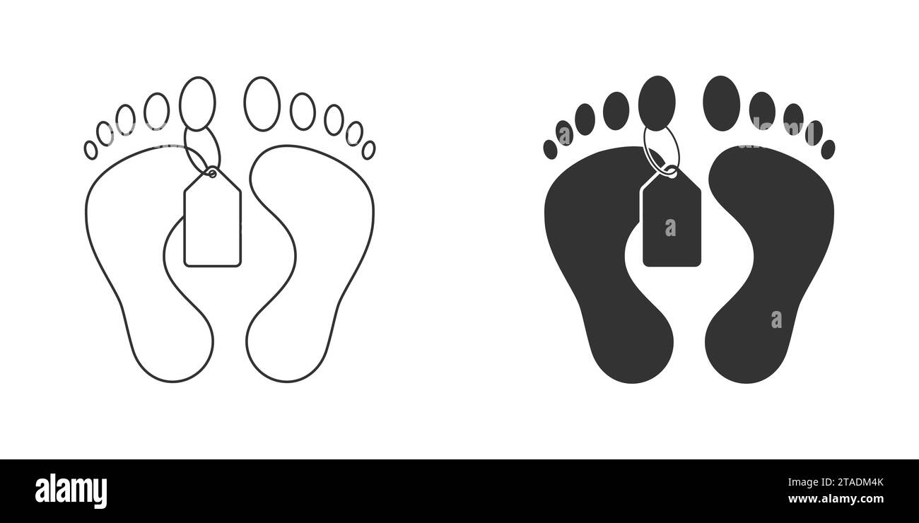 Dead body icon. Death rate silhouette icon. Body in the morgue. Vector ...