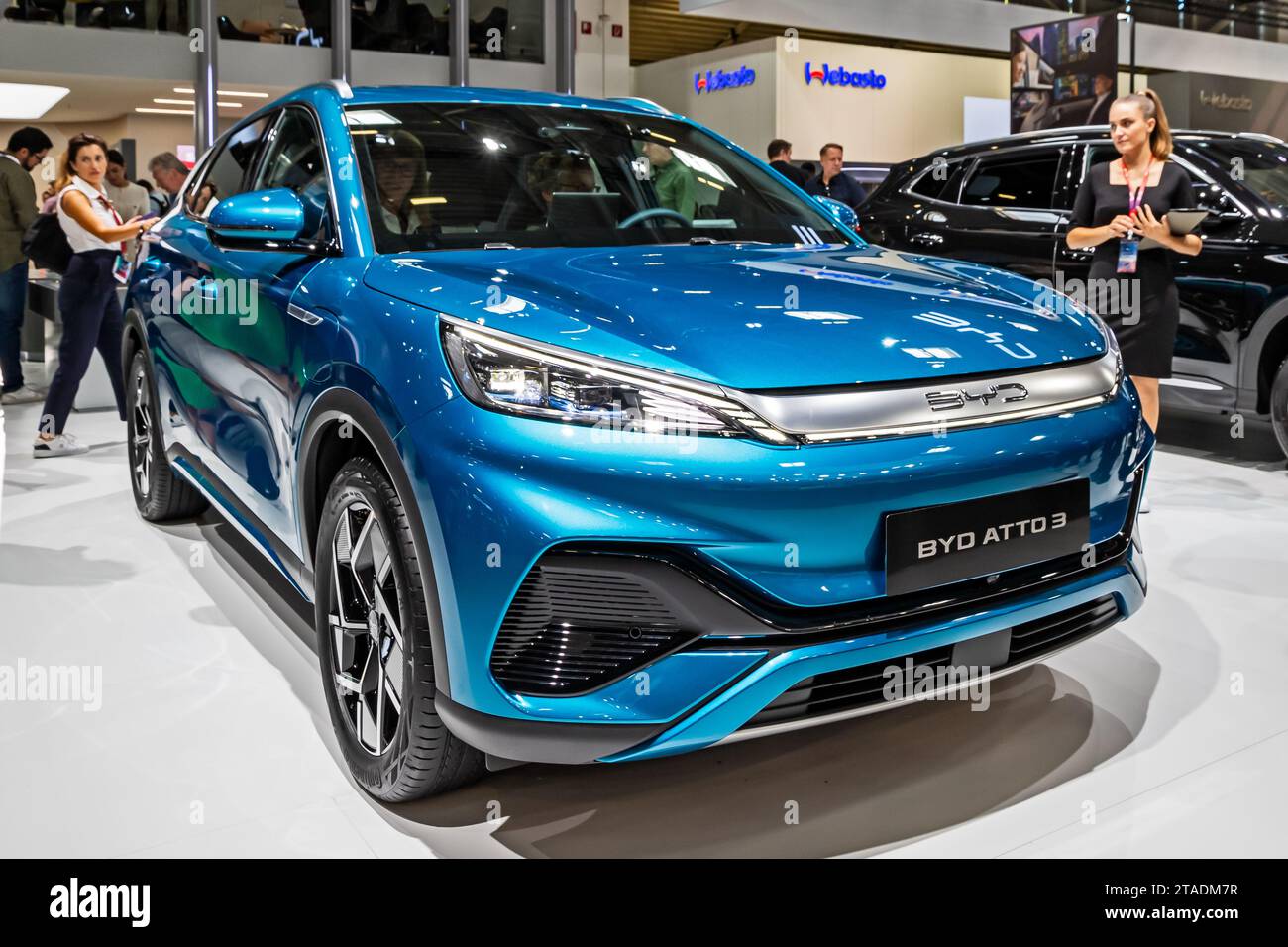 BYD ATTO 3 electric car at the IAA Mobility 2023 motor show in Munich ...