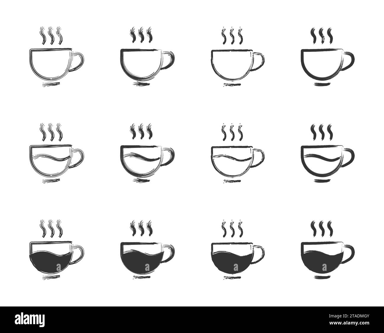 Street coffee concept vector Cut Out Stock Images & Pictures - Alamy