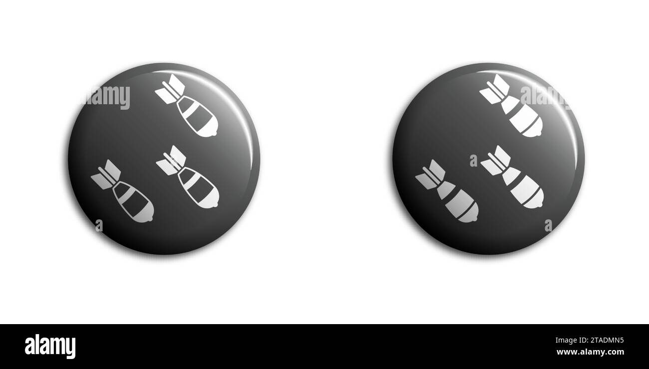 Air bomb icon. Bombing symbol. Vector illustration Stock Vector Image ...