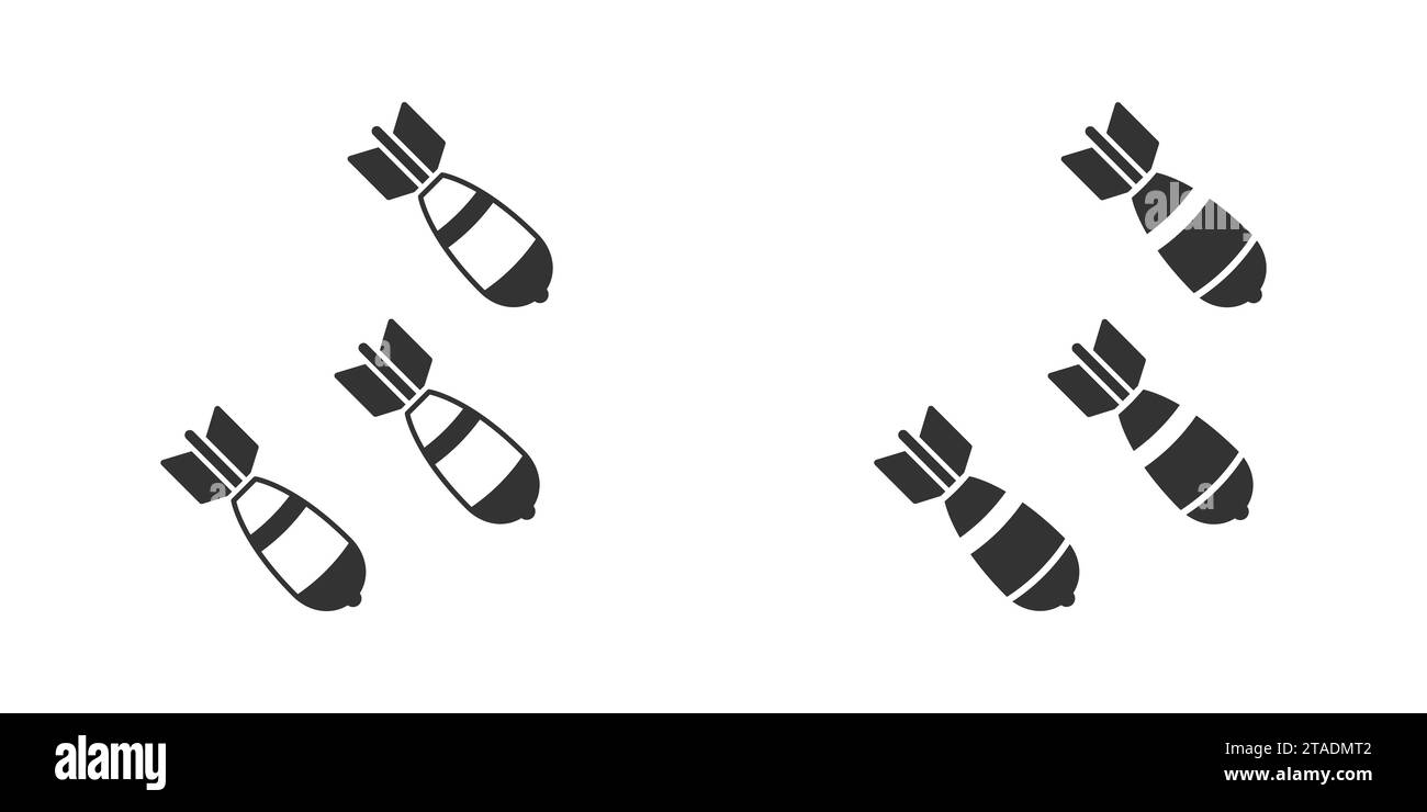 Air bomb icon. Bombing symbol. Vector illustration Stock Vector Image ...