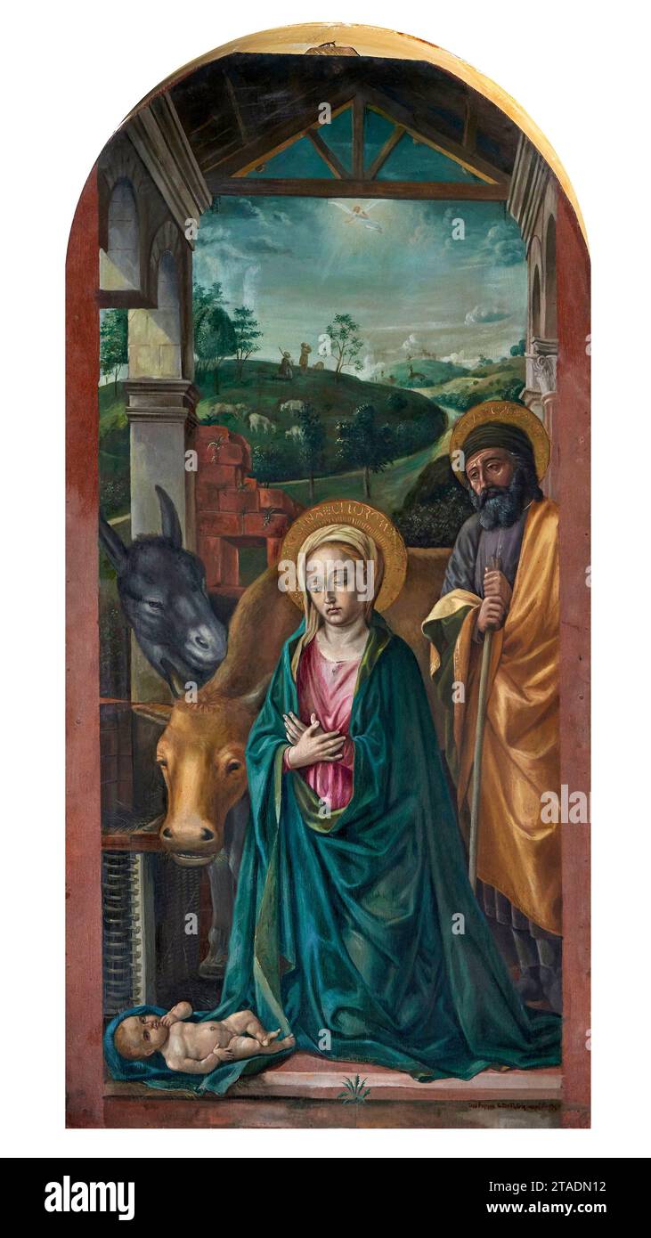 Adorazione del Bambino - tempera su tavola - copia dal Vincenzo Foppa ...