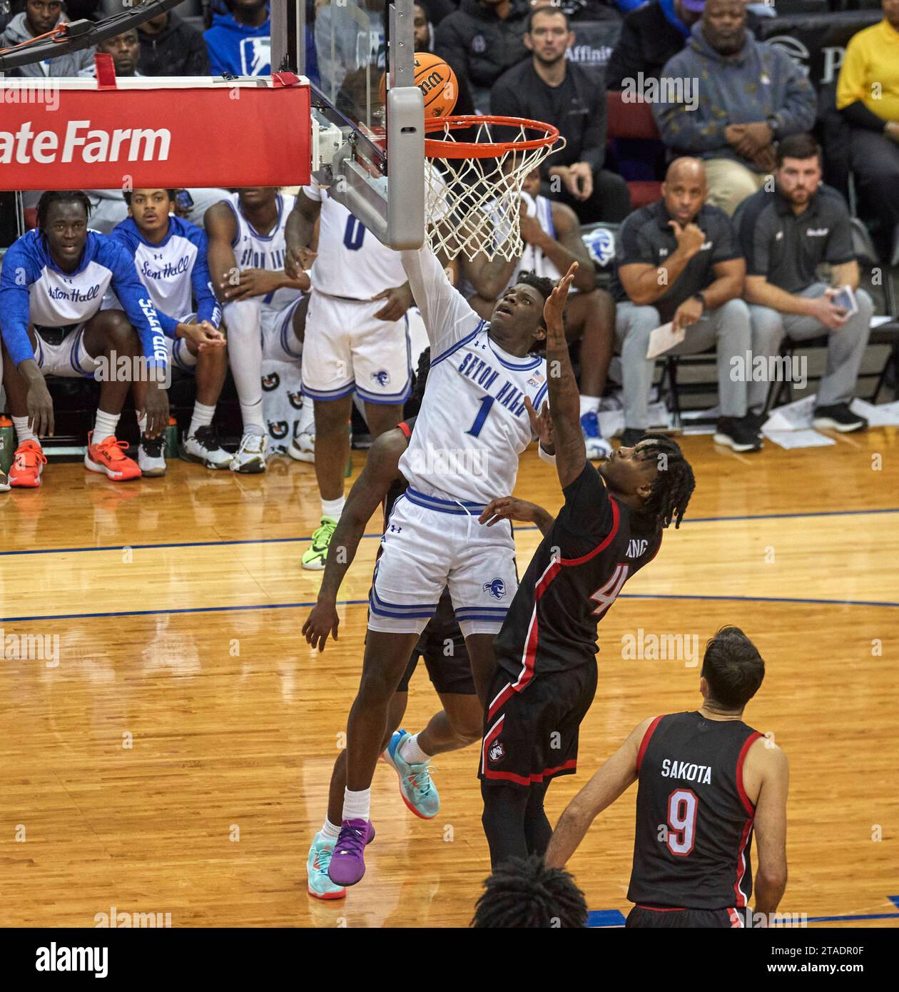 Seton Hall Pirates guard Kadary Richmond (1) shoots a layup over ...