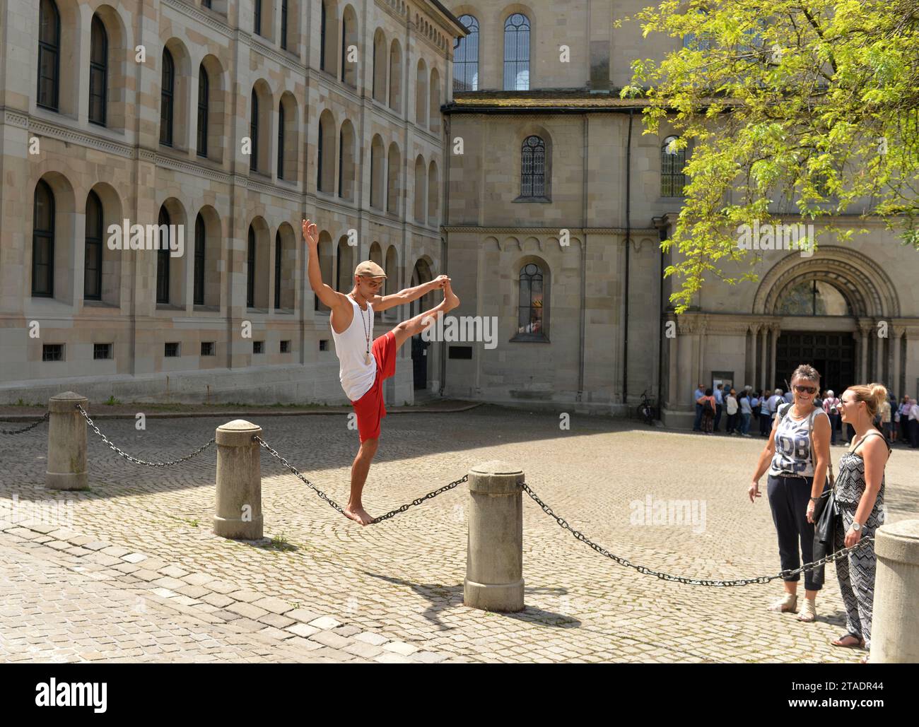 Daily life on swiss street hi-res stock photography and images - Alamy