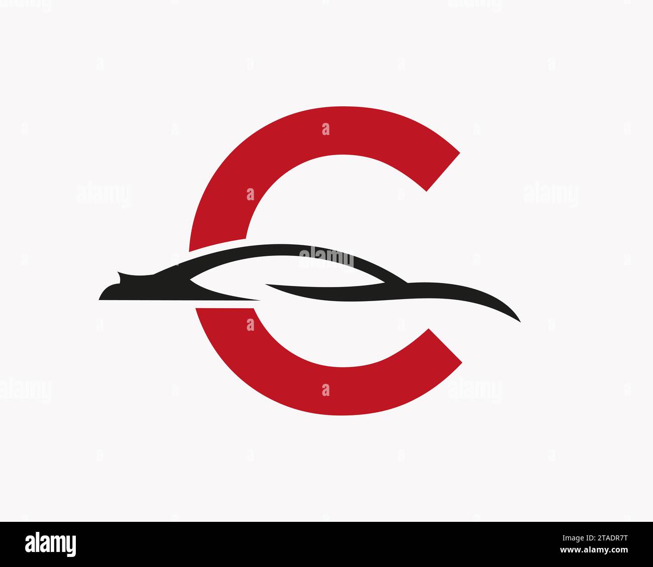 Car Logo On Letter C, Car and Alphabet Combination Stock Vector Image ...