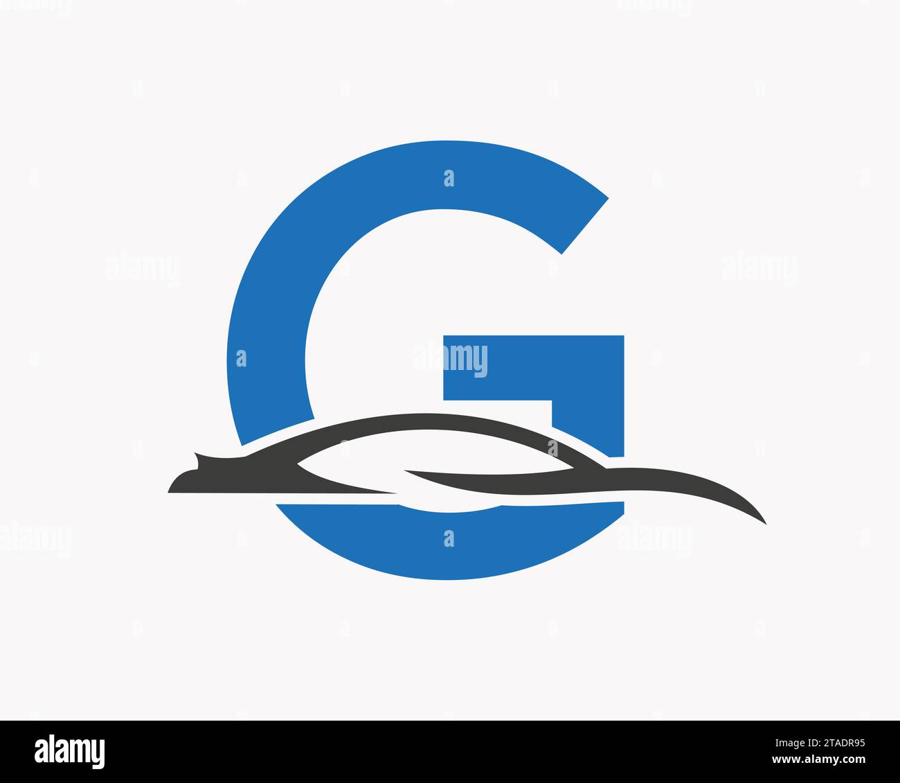 Car Logo On Letter G, Car and Alphabet Combination Stock Vector Image ...