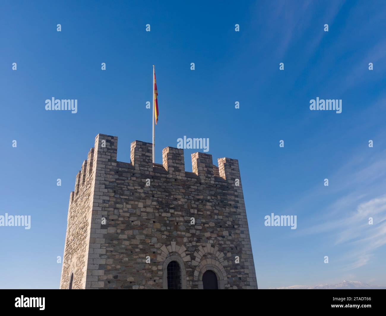 The historic Skopje Kale ("Fortress") in North Macedonia Stock Photo ...