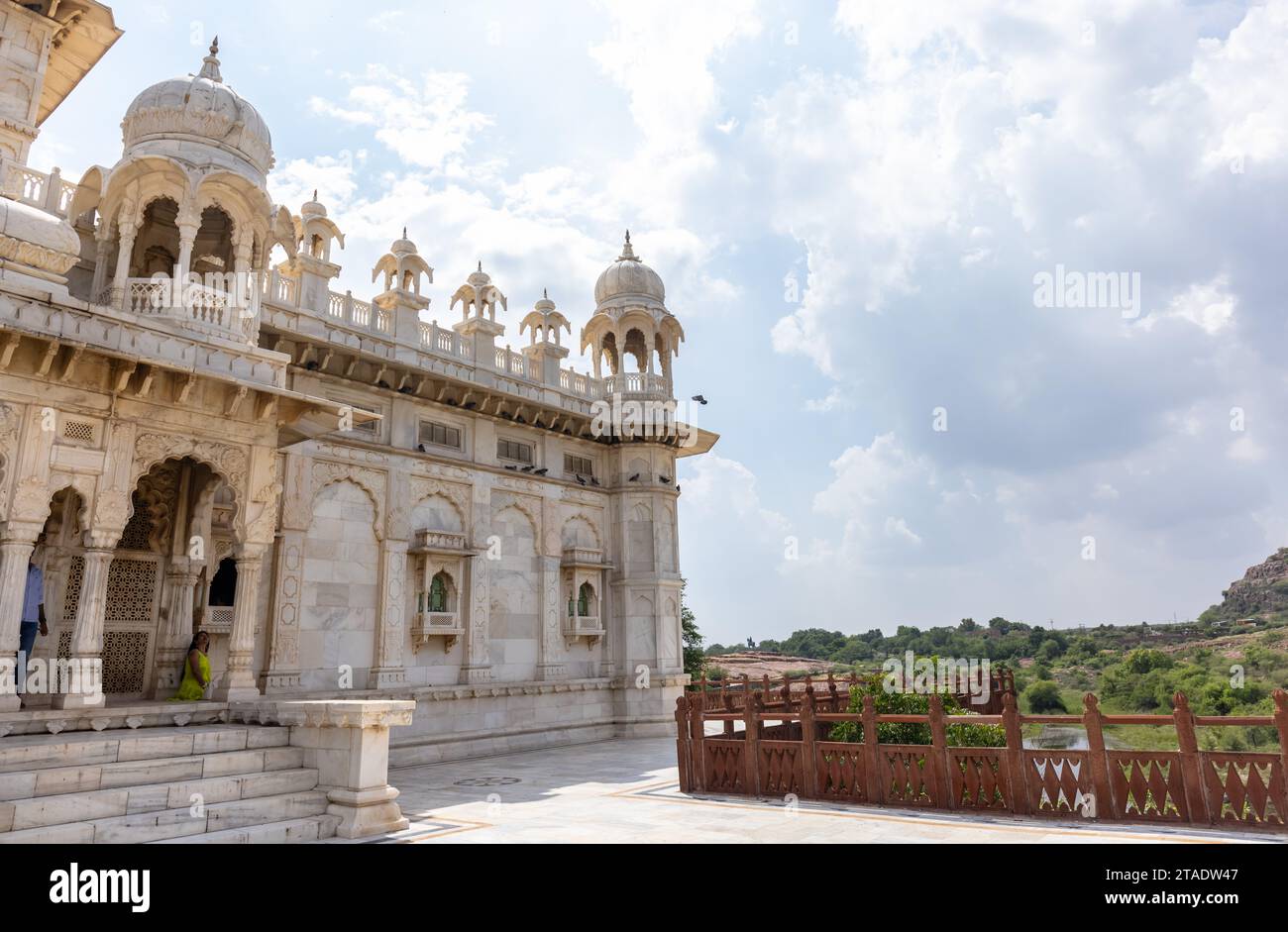 Architecture view of Jaswant Thada Cenotaph made with white marble in ...
