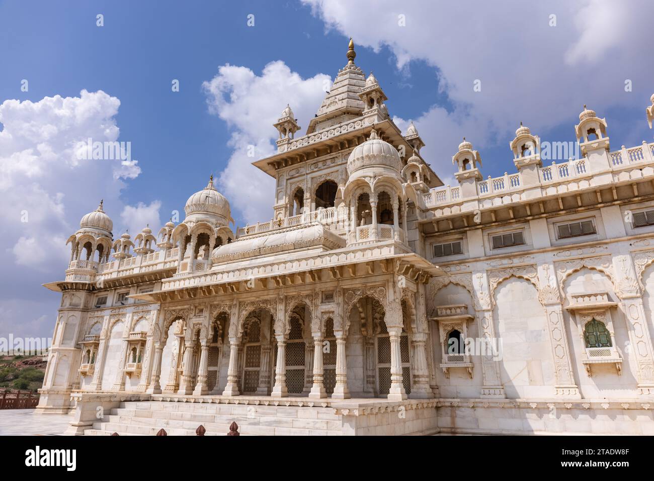 Architecture view of Jaswant Thada Cenotaph made with white marble in ...