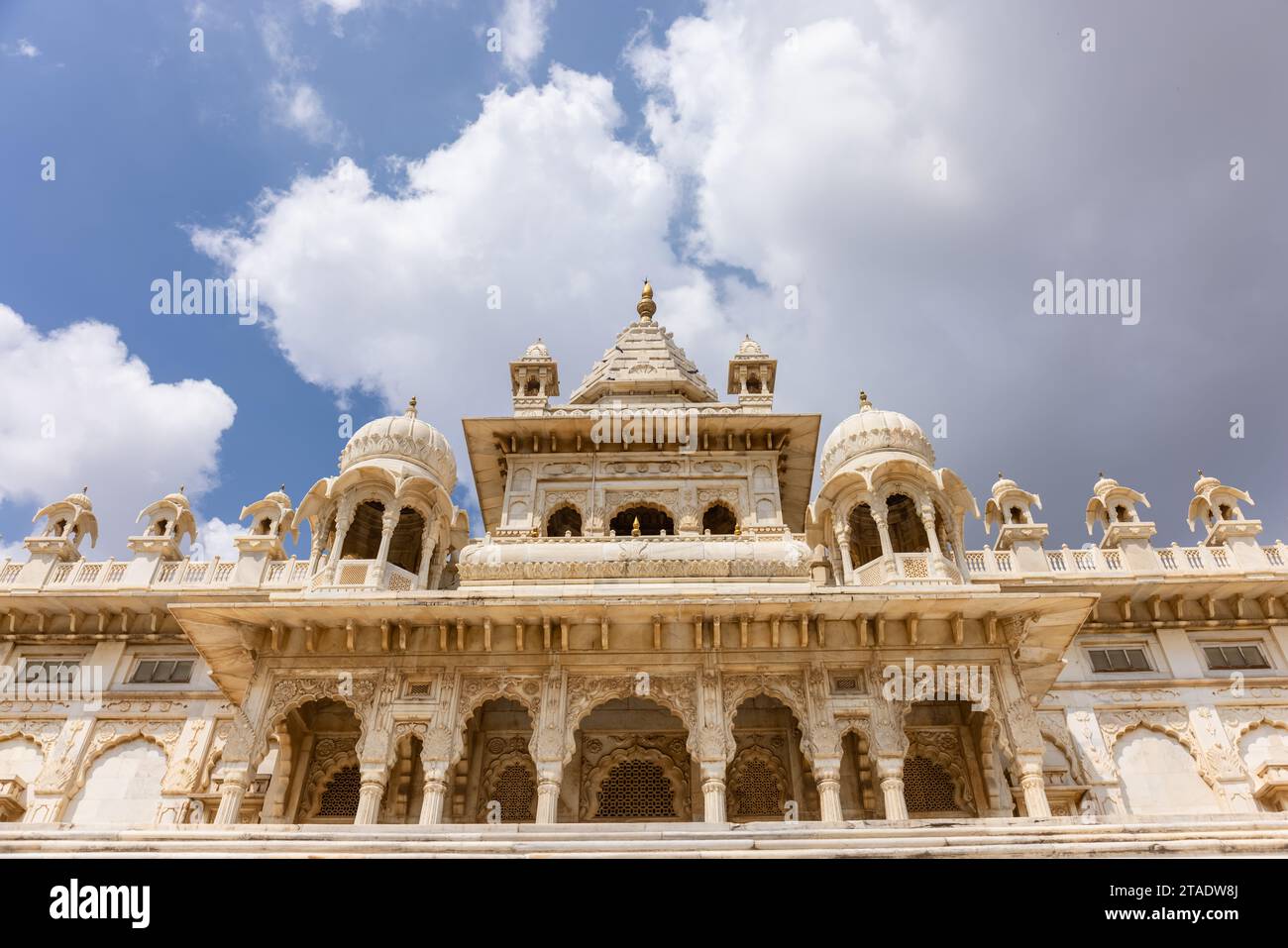 Architecture view of Jaswant Thada Cenotaph made with white marble in ...