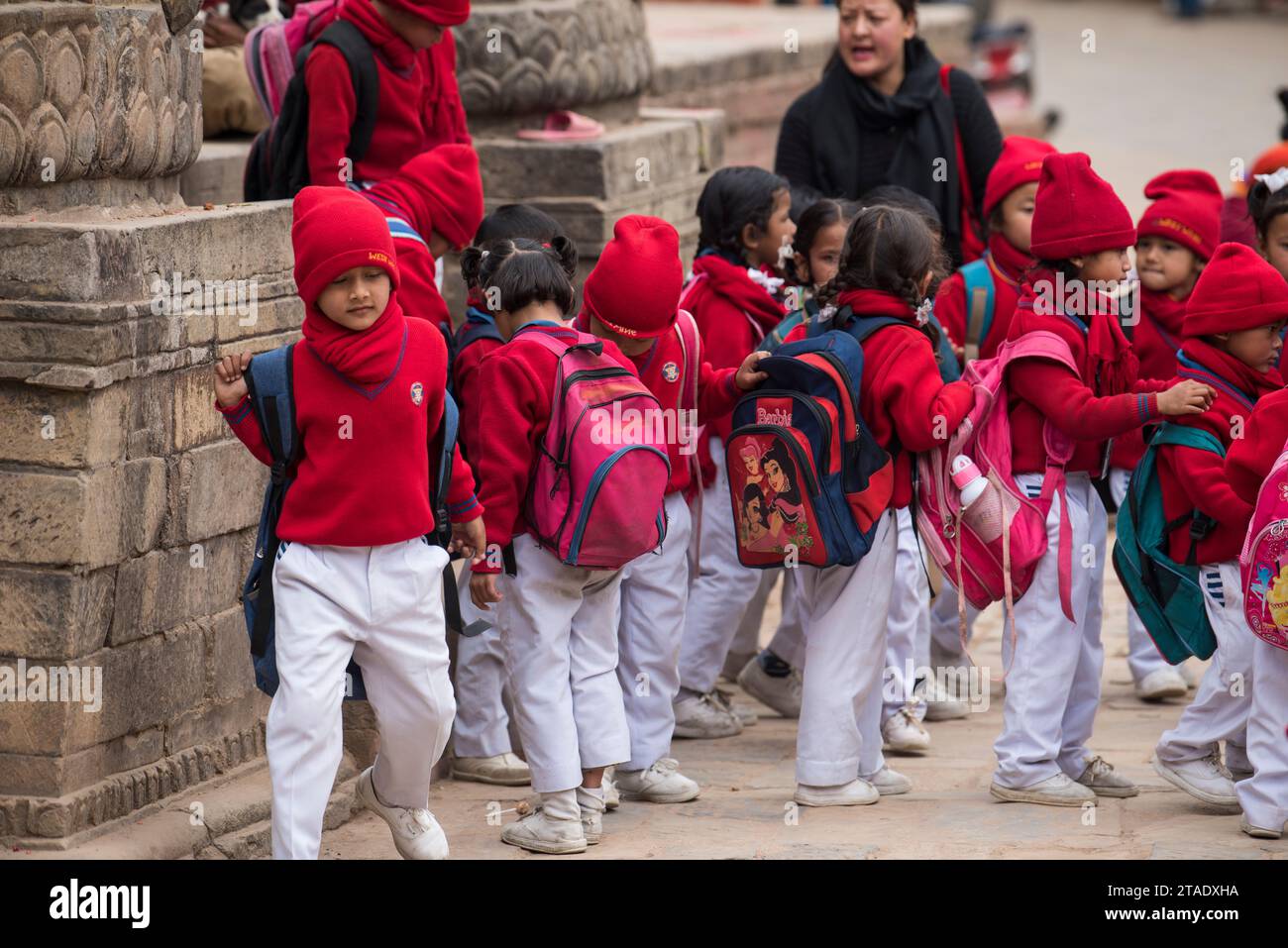 Nepal school uniform hi-res stock photography and images - Alamy