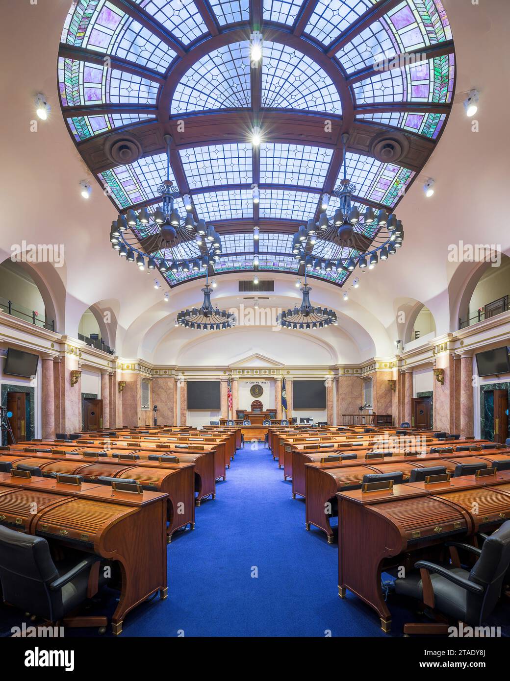 House of Representatives Chamber in the Kentucky State Capitol building ...