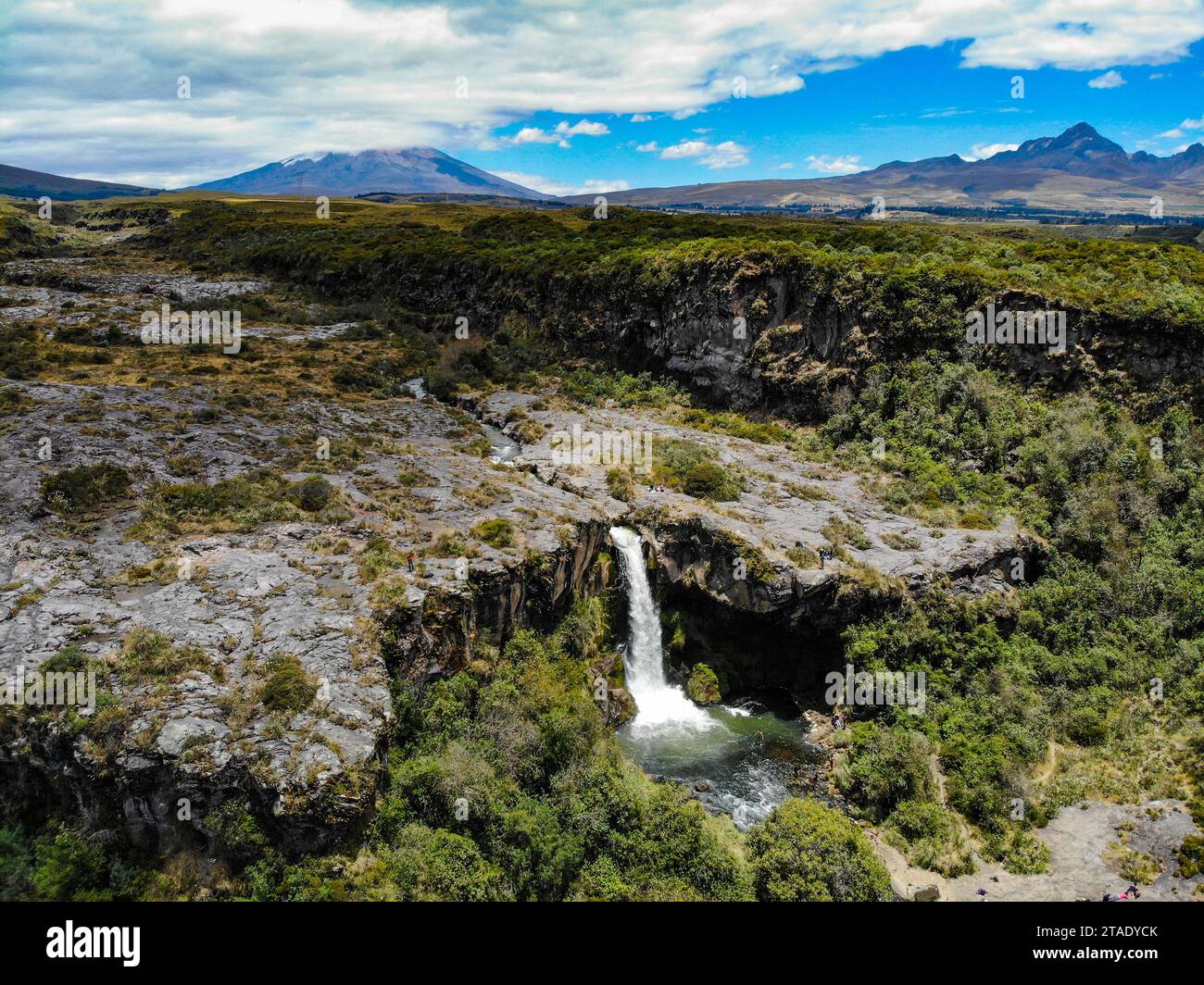 Waterfall born in the cotopaxi hi-res stock photography and images - Alamy