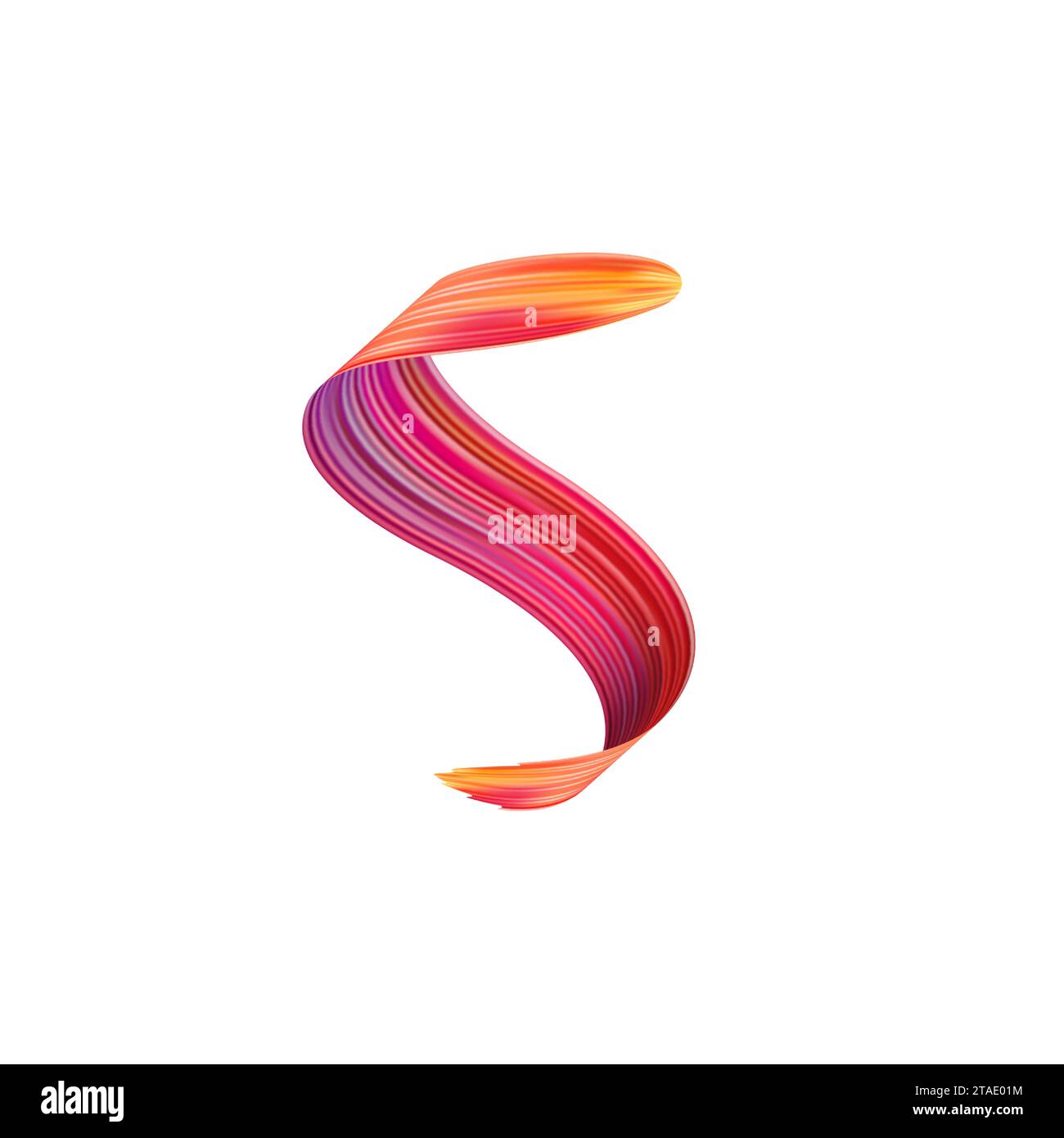3d Brushstroke gradient texture brush Stock Vector Image & Art - Alamy