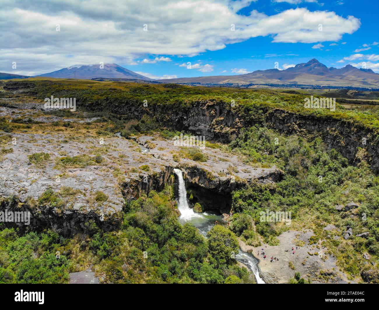 Waterfall born in the cotopaxi hi-res stock photography and images - Alamy