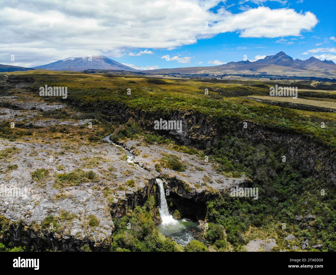 Waterfall born in the cotopaxi hi-res stock photography and images - Alamy