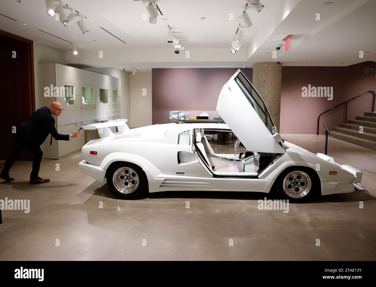 New York, United States. 30th Nov, 2023. The 1989 Lamborghini Countach ...