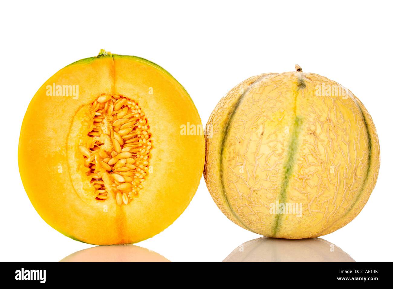 Whole tasty ripe melon Cut Out Stock Images & Pictures - Alamy