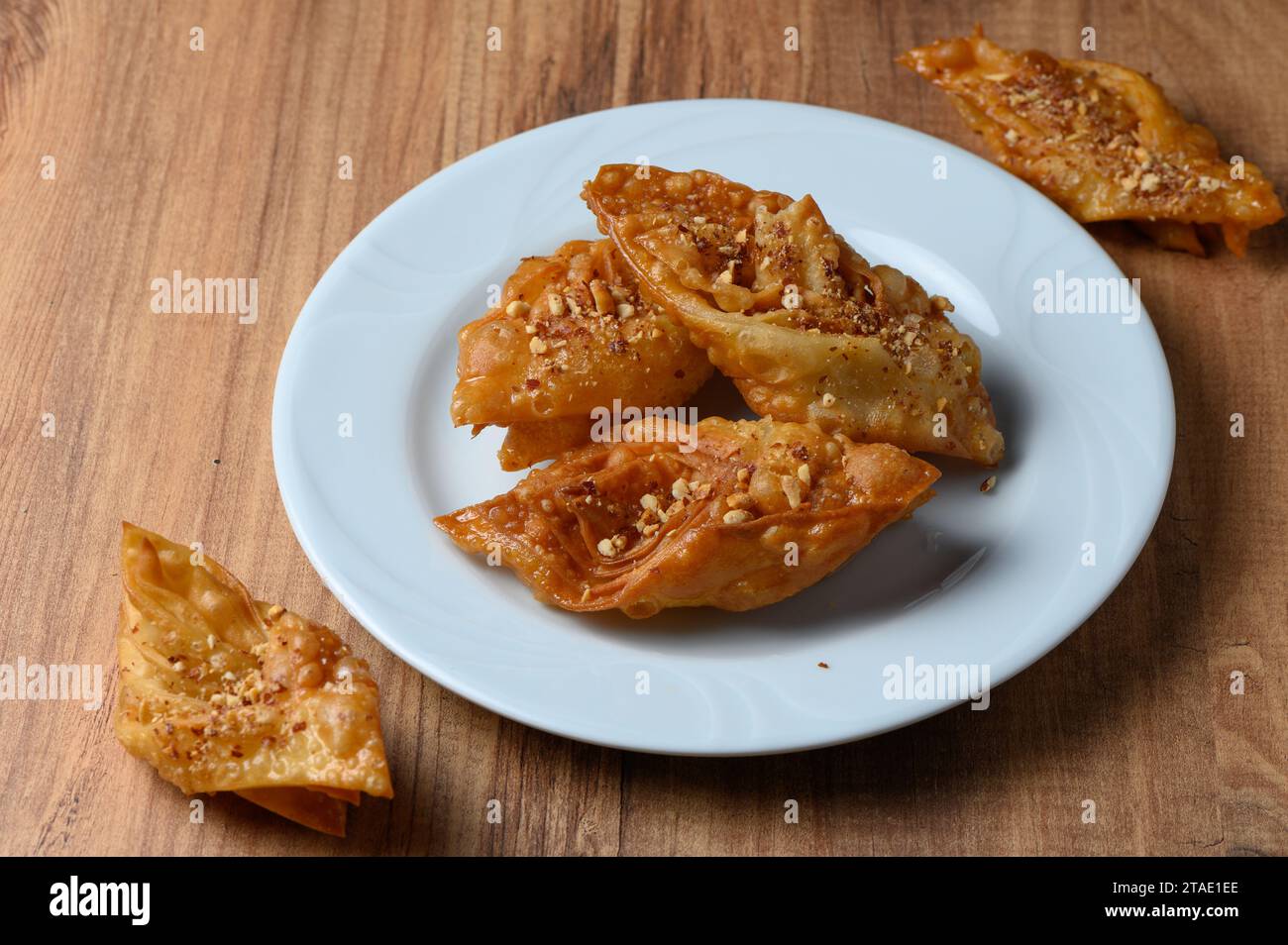 Turkish baklava - dessert made from puff pastry with honey and nuts 2 ...