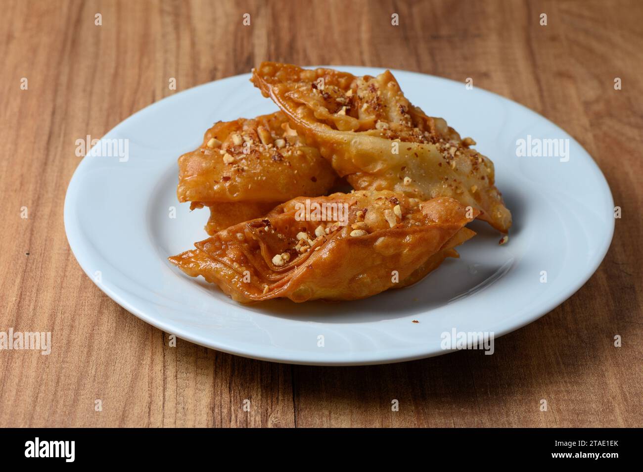 Turkish baklava - dessert made from puff pastry with honey and nuts 3 ...