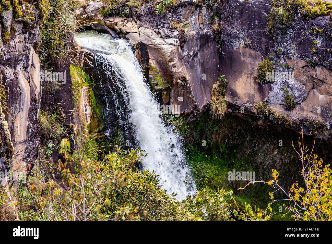 Waterfall born in the cotopaxi hi-res stock photography and images - Alamy