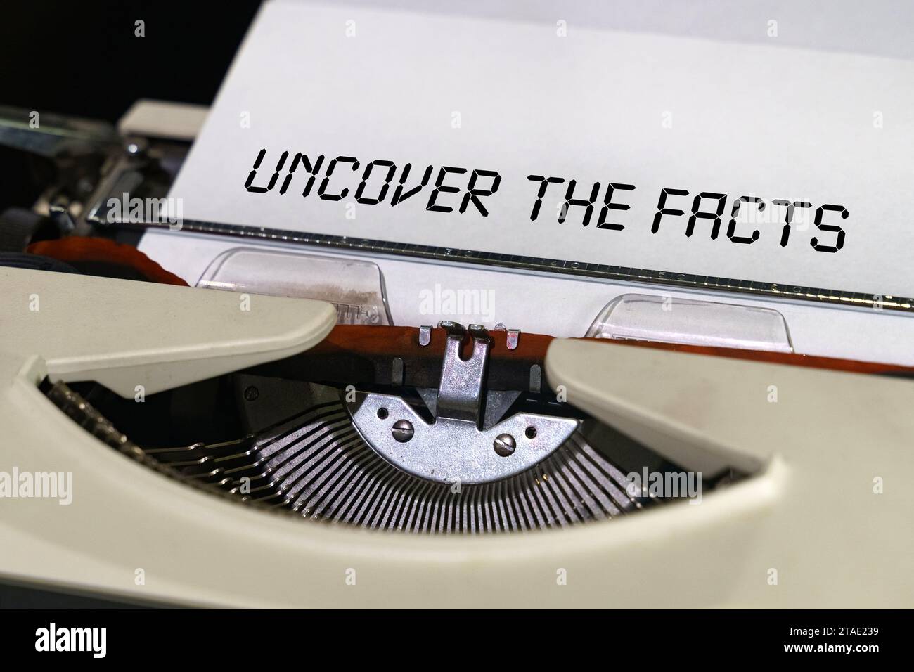 Economy and finance concept. The text is printed on a typewriter ...