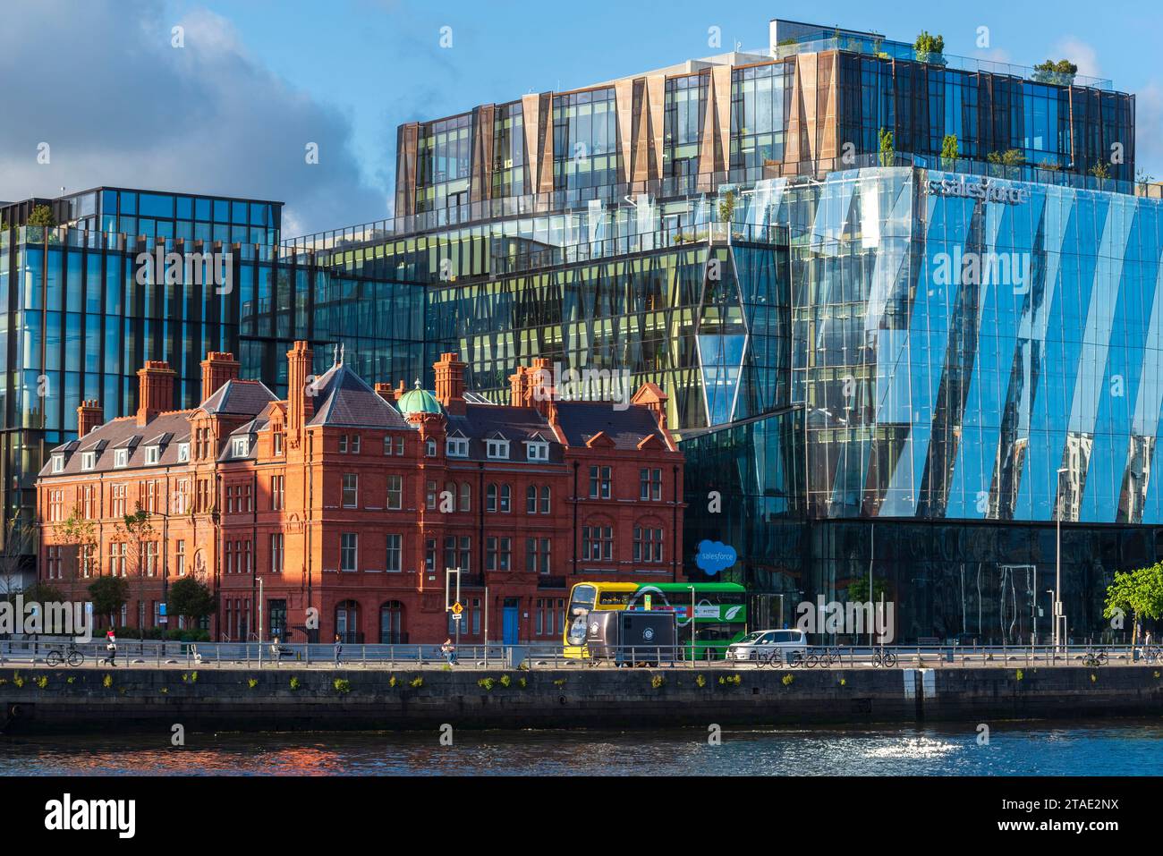 Republic of Ireland, County Dublin, Dublin, buildings along the River ...