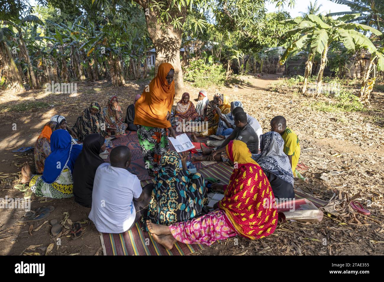 Tanzania, Zanzibar, village of Mtende The NGO MWAMBAO organizes ...