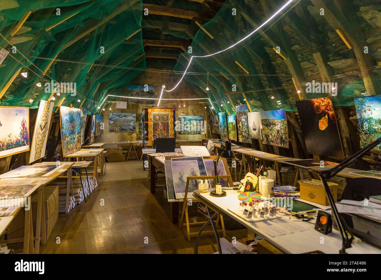 France, Sarlat-la-Canéda, Hôtel de Maleville, studio of the painter ...