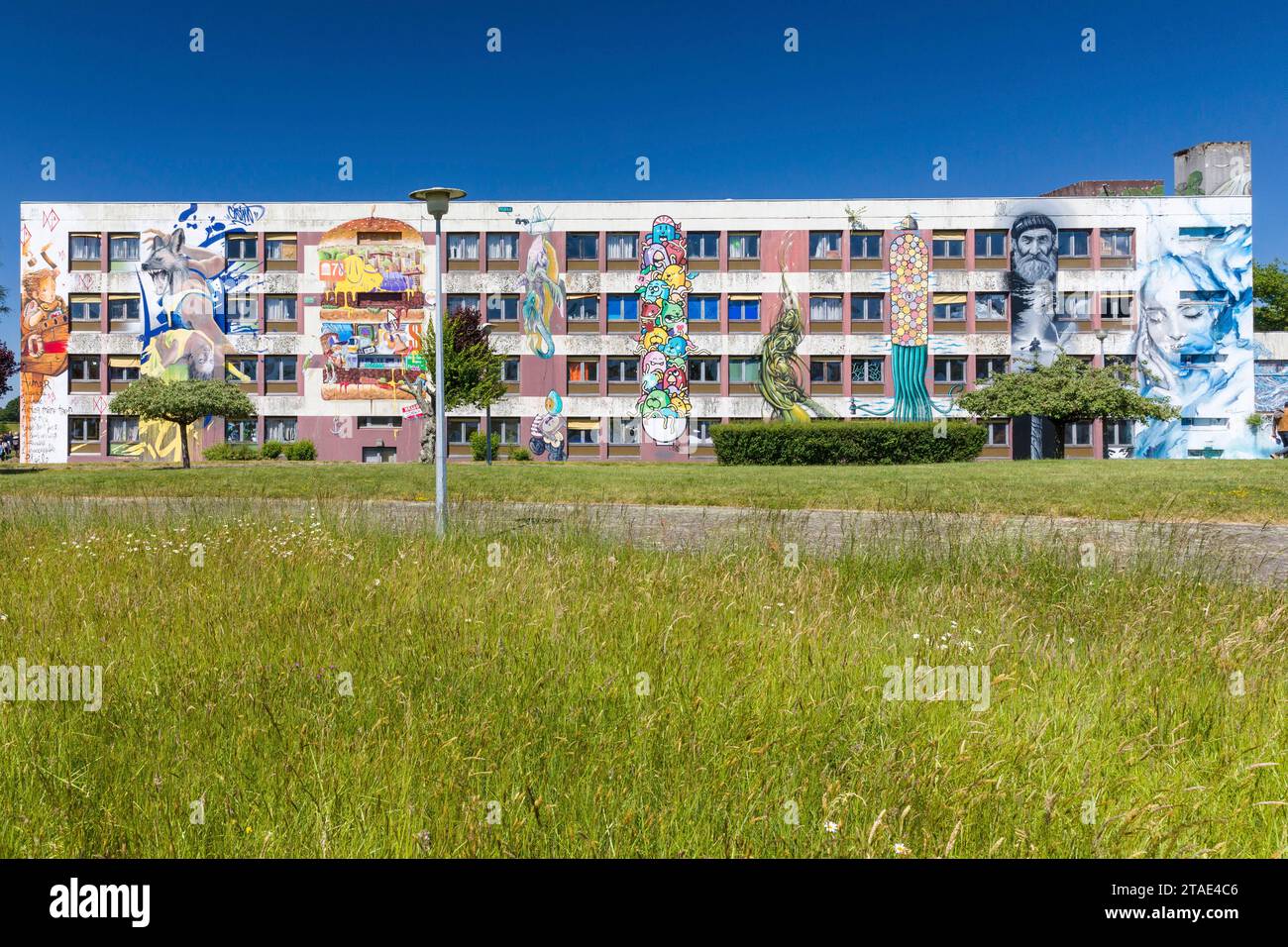 France, Allier, Lurcy-Lévis, Street Art City, this former France ...