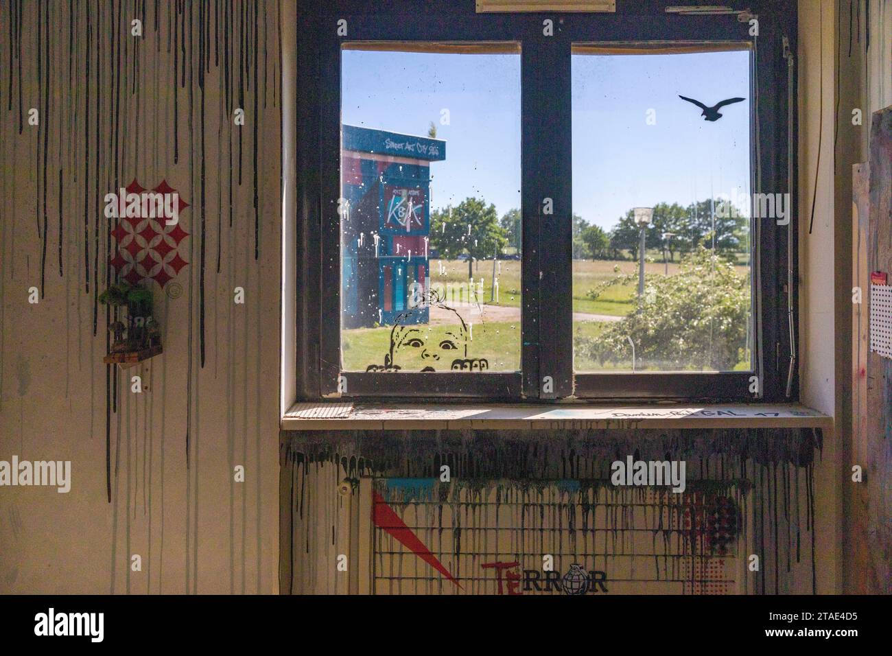 France, Allier, Lurcy-Lévis, Street Art City, this former France ...