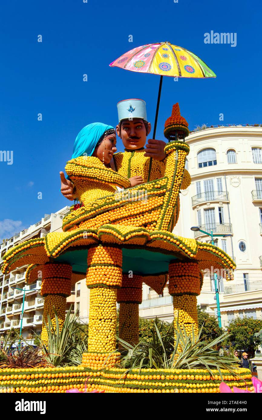 France, Alpes Maritimes, Menton, Lemon Festival (fete du citron) 2023 ...