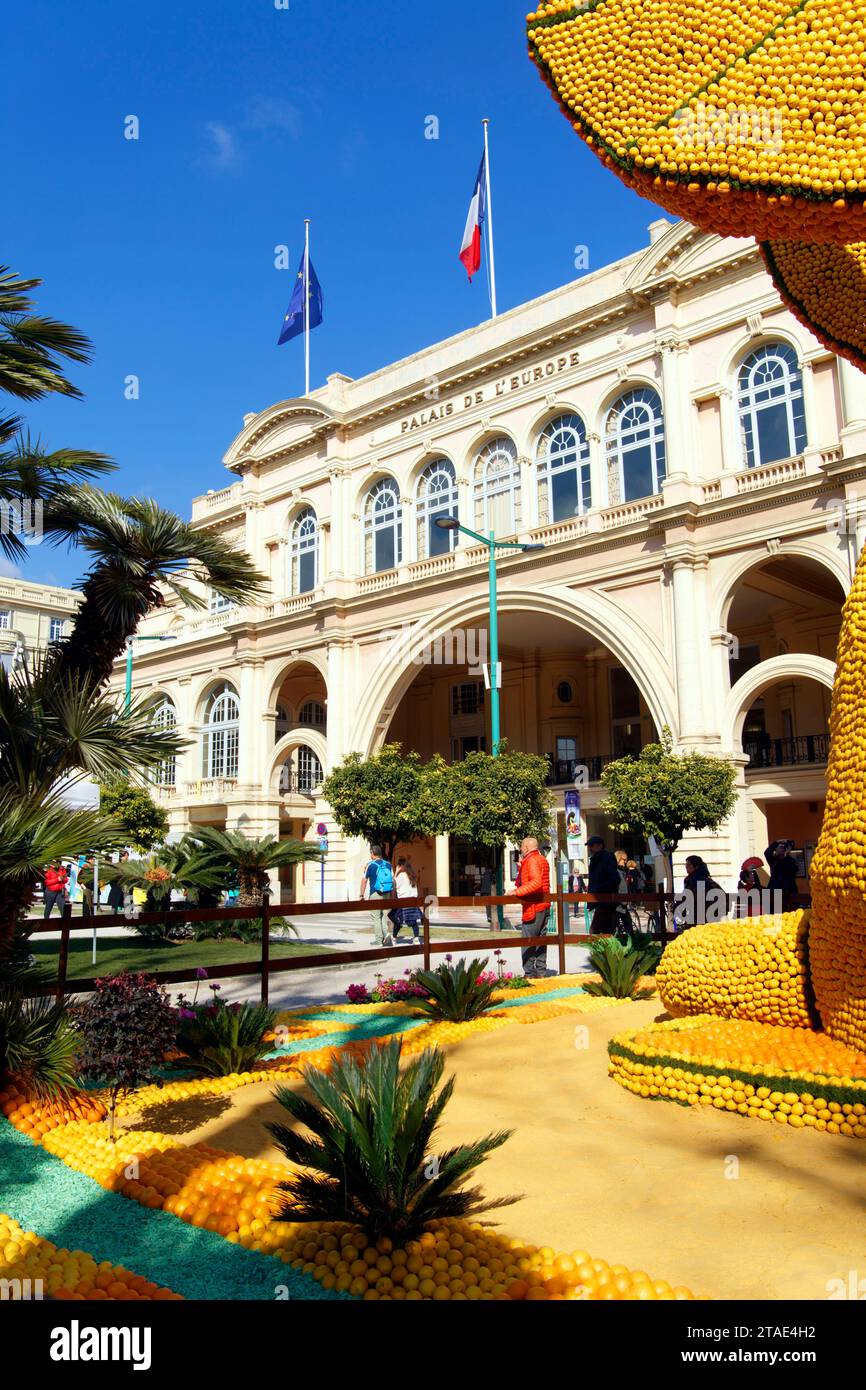 France, Alpes Maritimes, Menton, Lemon Festival (fete du citron) 2023 ...