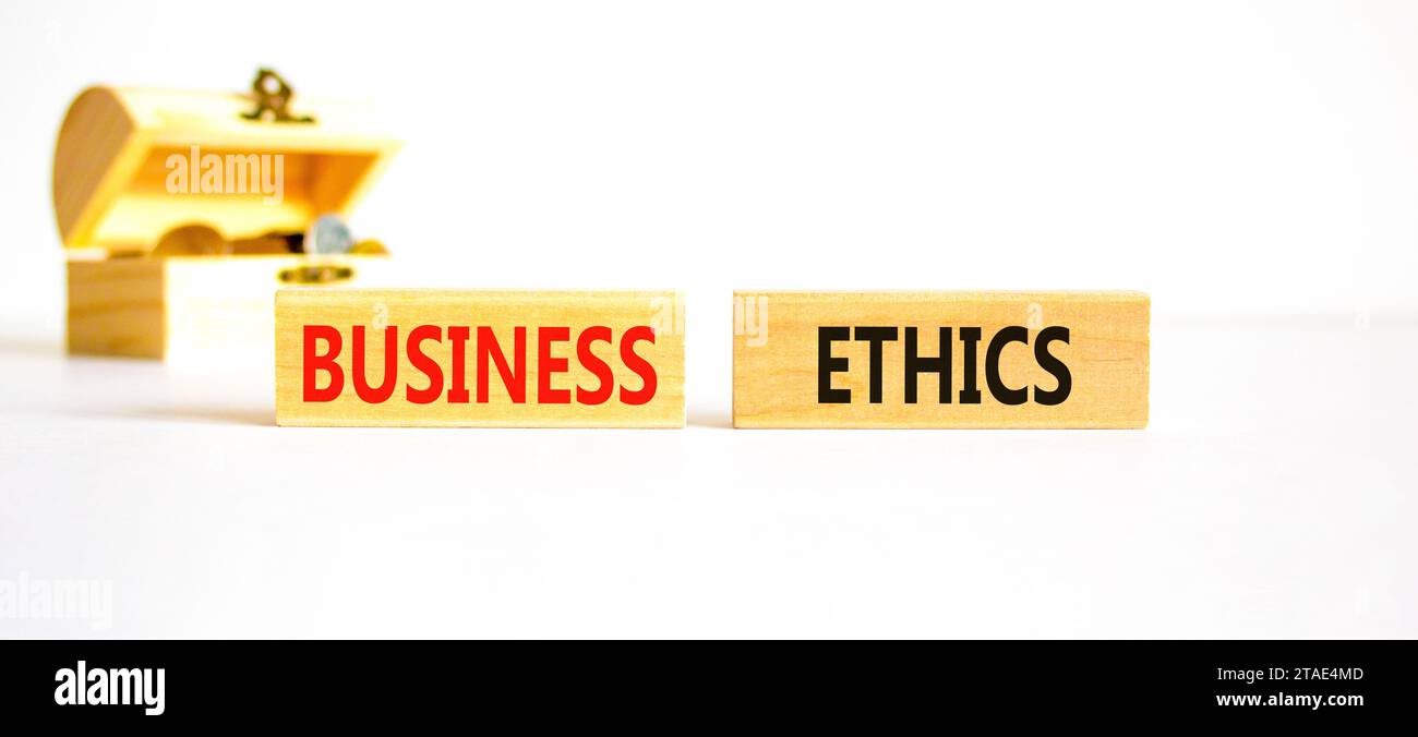 Business ethics symbol. Concept words Business ethics on beautiful ...