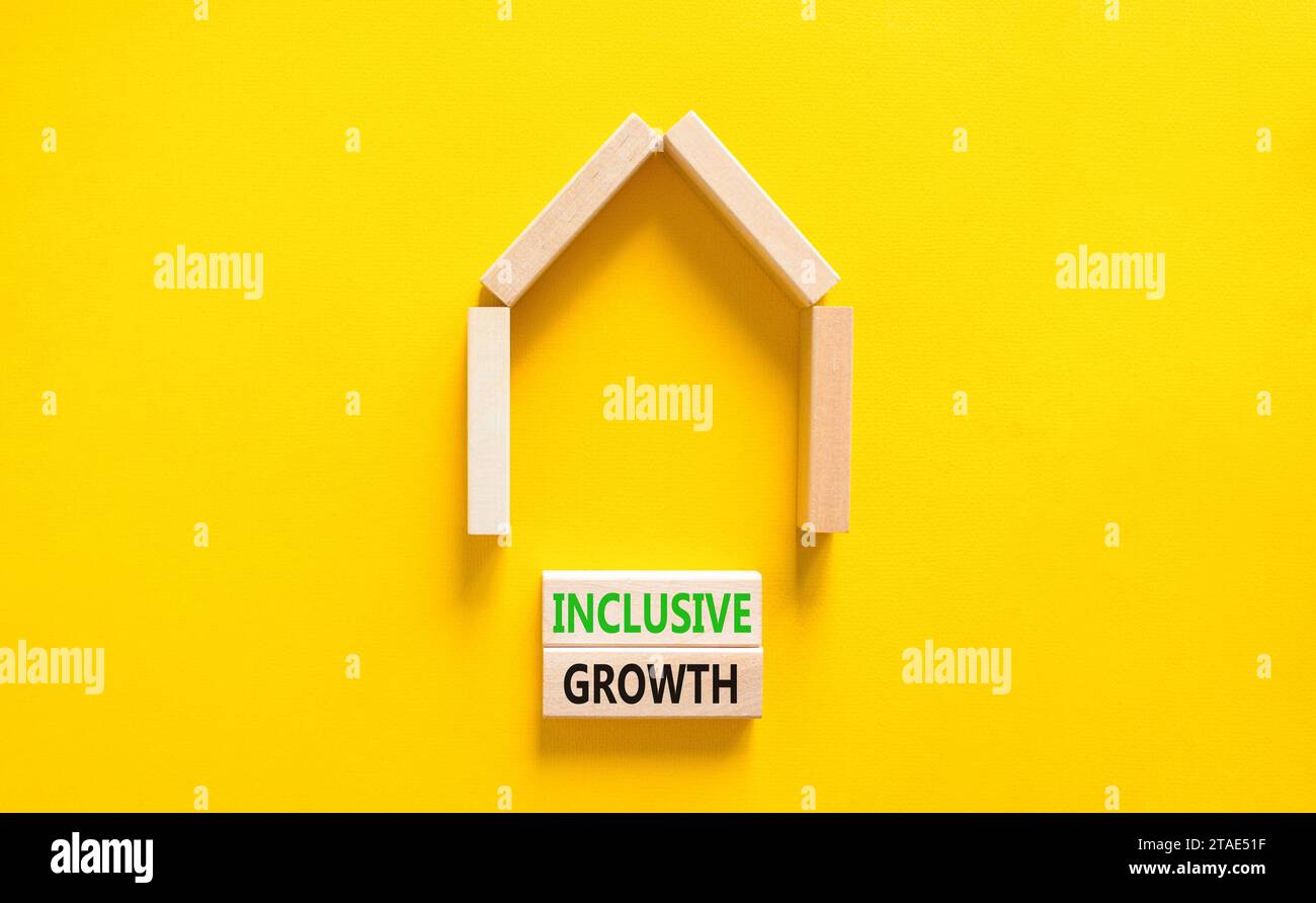 Inclusive growth symbol. Concept words Inclusive growth on beautiful ...