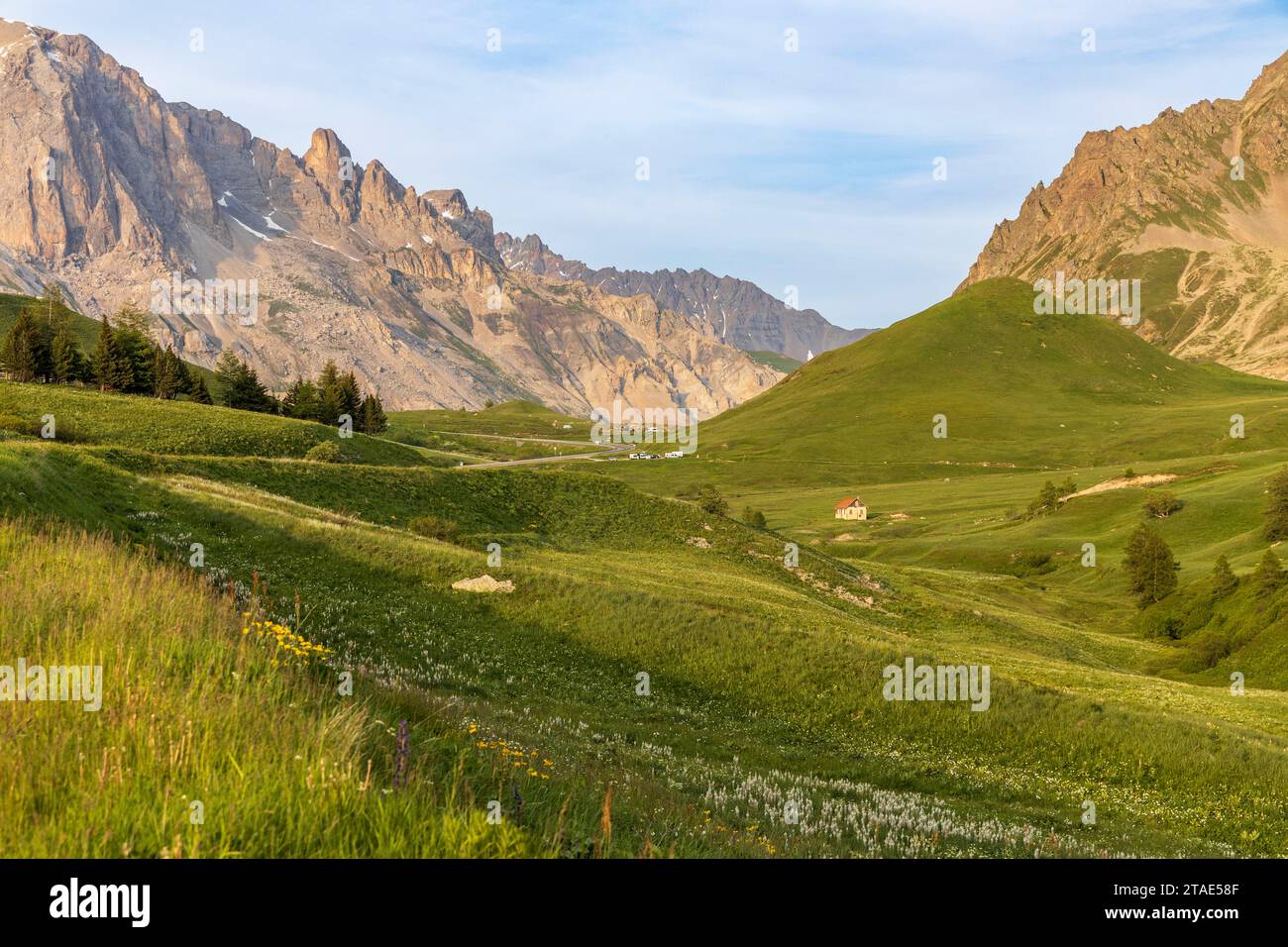 France, Hautes-Alpes, Romanche valley, Lautaret pass road (2057 m ...
