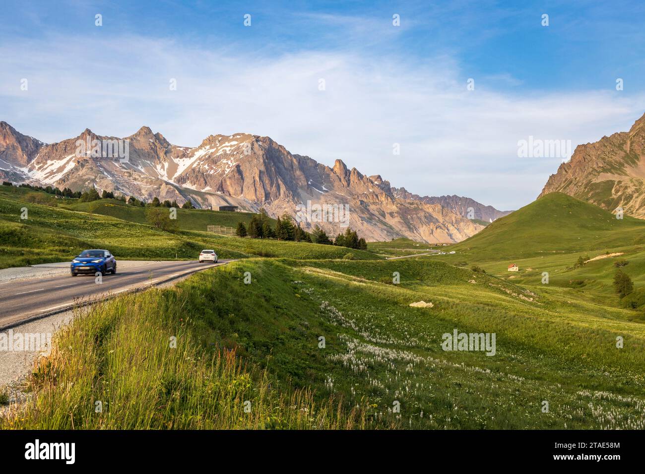 France, Hautes-Alpes, Romanche valley, Lautaret pass road (2057 m ...