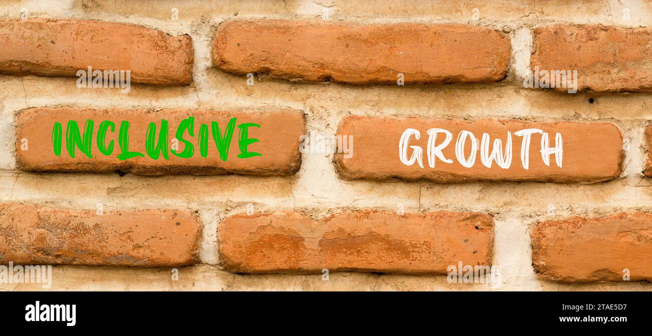 Inclusive growth symbol. Concept words Inclusive growth on beautiful ...