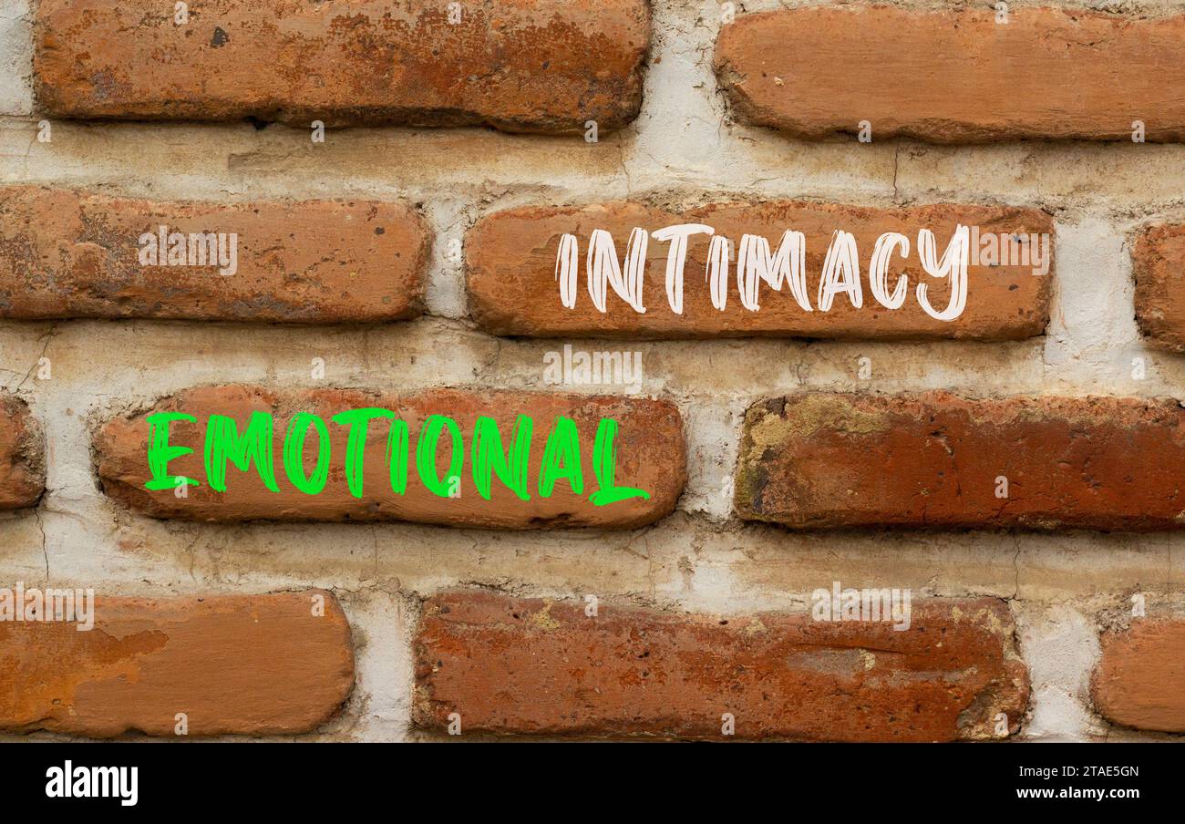 Emotional intimacy symbol. Concept words Emotional intimacy on ...