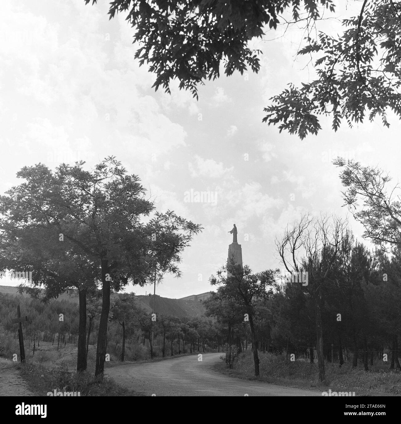 MONUMENTO AL SAGRADO CORAZON - 1912/1954 - FOTOGRAFIA EN BLANCO Y NEGRO ...