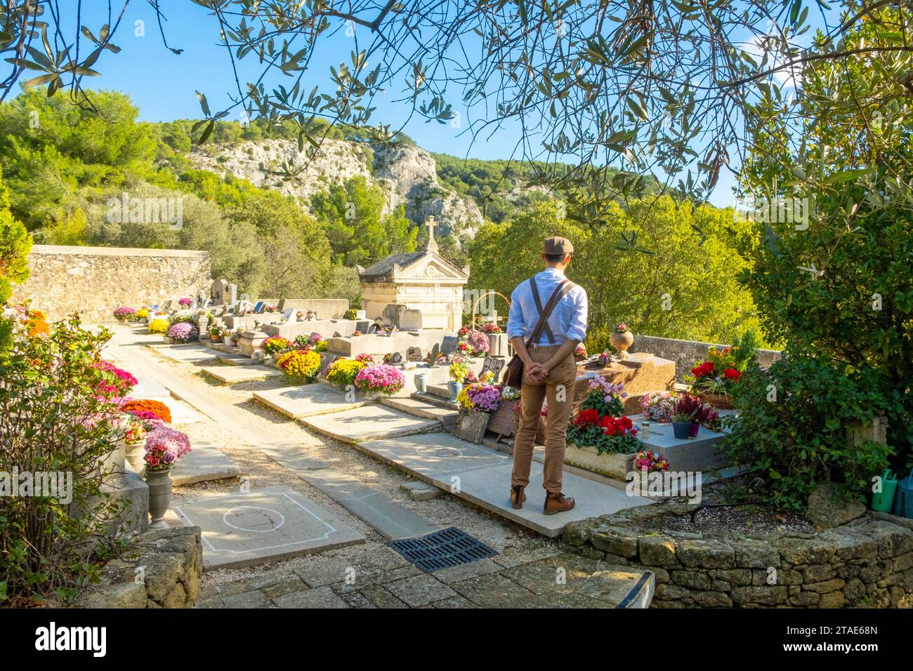 France, Bouches du Rhone, Marseille, La Treille, the cemetery, tomb of ...