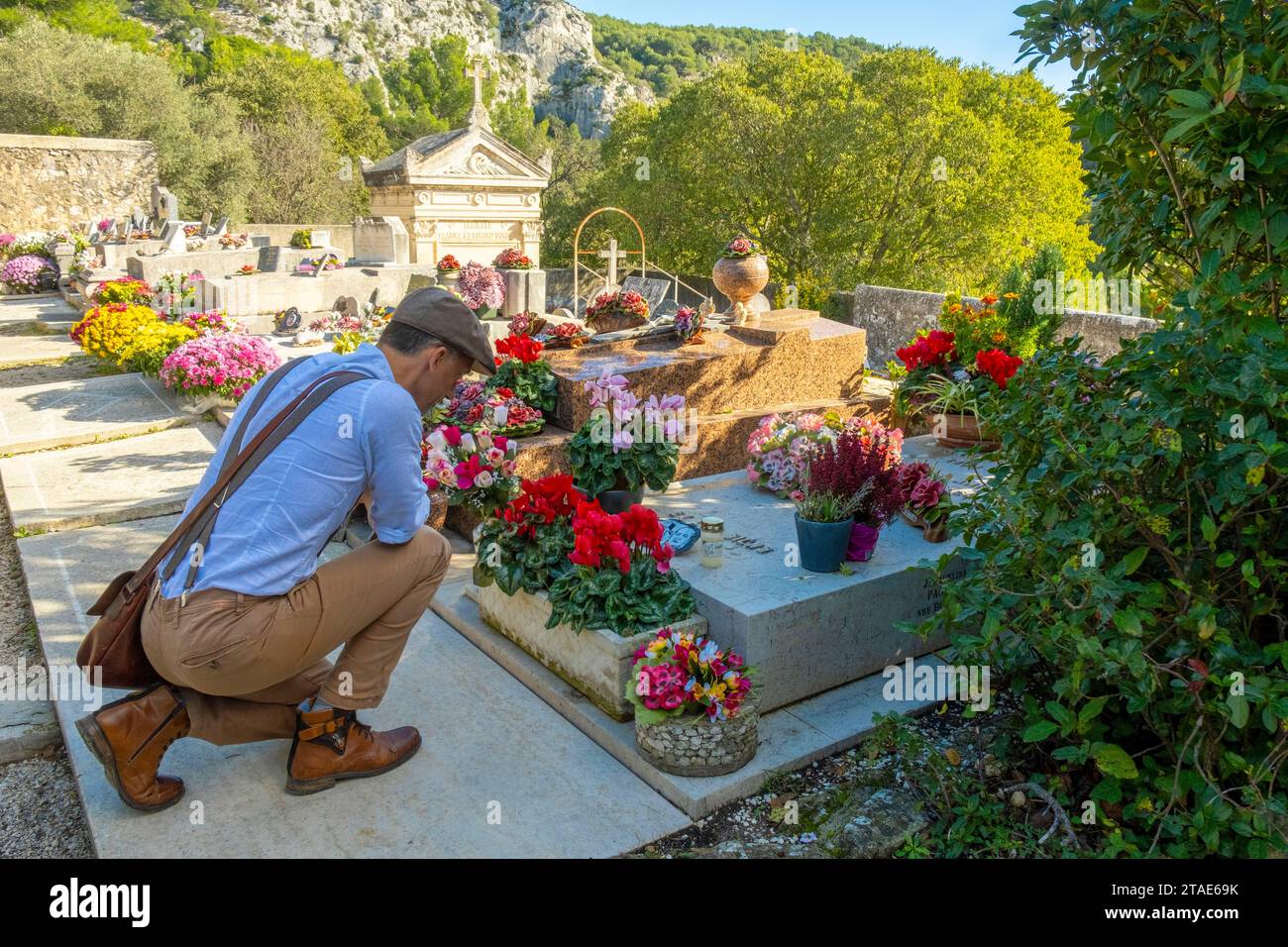 France, Bouches du Rhone, Marseille, La Treille, the cemetery, tomb of ...